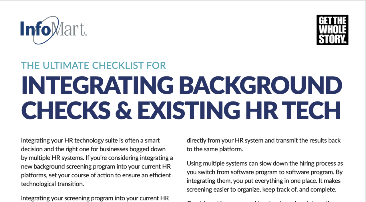 Background Screening Resources | InfoMart
